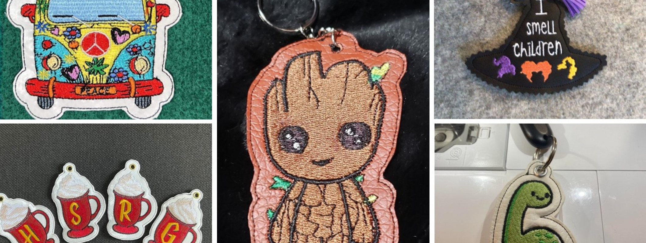 How to Make Embroidered Key fobs