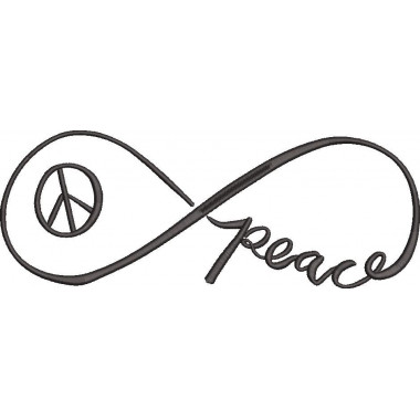 Peace Embroidery Design