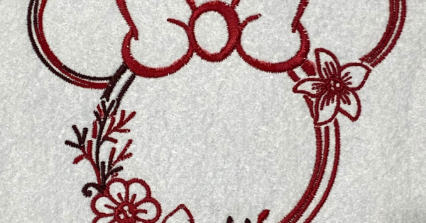 Floral Mouse Head