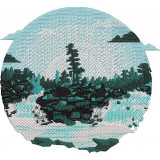 Forest Pond - Machine Embroidery Design
