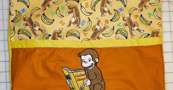 Curious George Embroidery Design
