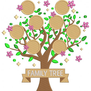 Family Tree Embroidery