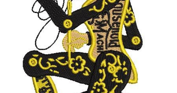 Machine Girl - Machine Embroidery Design