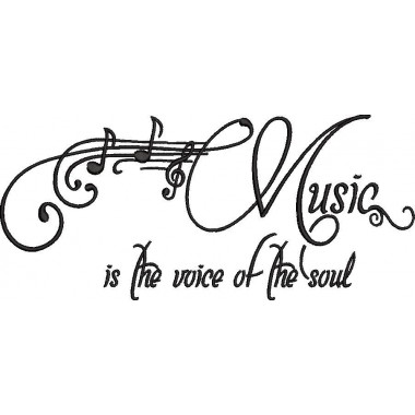 Guitar Floral Embroidery Design