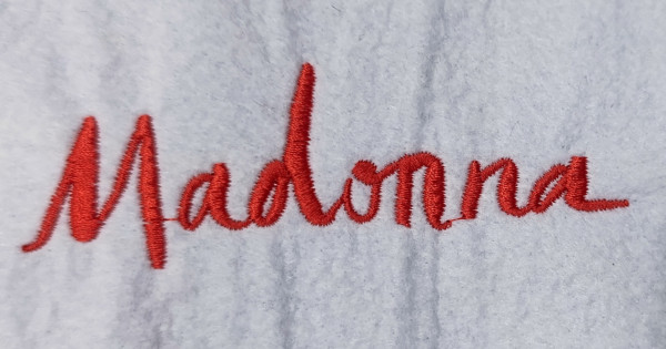 Madonna Signature Embroidery Design