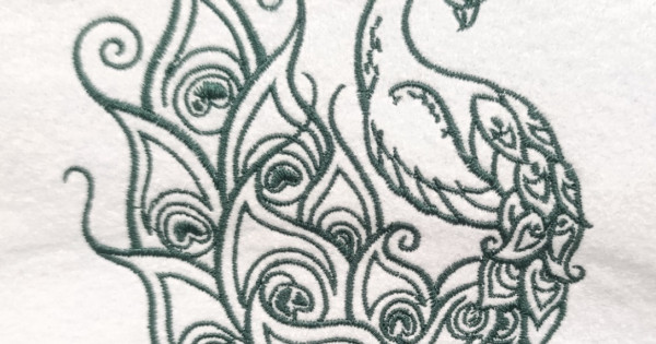 Peacock Embroidery Pattern