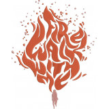 Red Fire Word Art