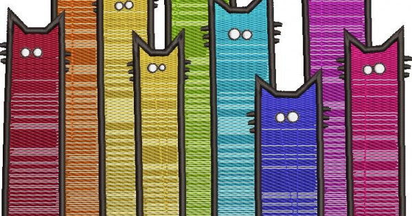 Cat Rainbow Pattern