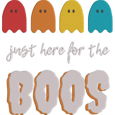 Dabbing Ghost Embroidery Design