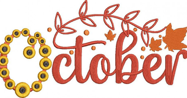 October Word Art