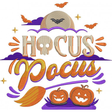 Magic Spells Book Embroidery Design