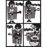 The Beatles - John Paul George And Ringo Embroidery designs