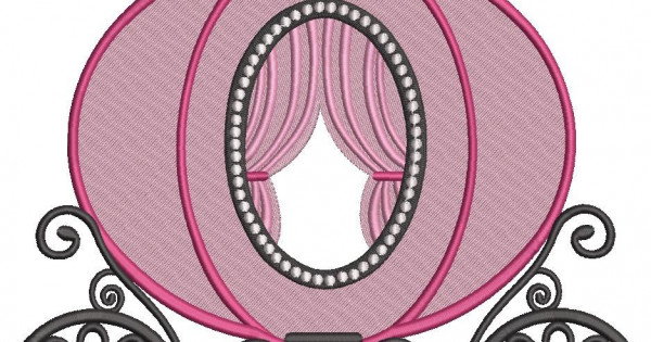 Princess Carriage Embroidery Design