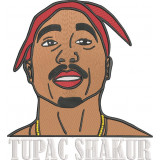 Tupac Shakur Embroidery Design
