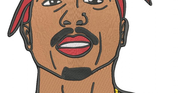 Tupac Shakur Embroidery Design
