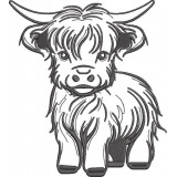 Baby Bull Embroidery Design