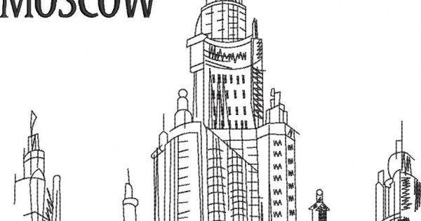Moscow State University Embroidery Design