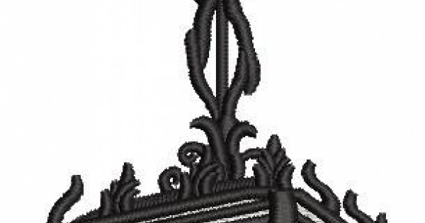 Street Lantern Embroidery Design