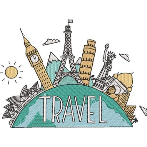 Travel & Tourism Machine Embroidery Patterns