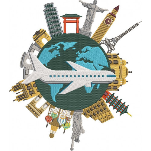 Travel & Tourism Machine Embroidery Patterns