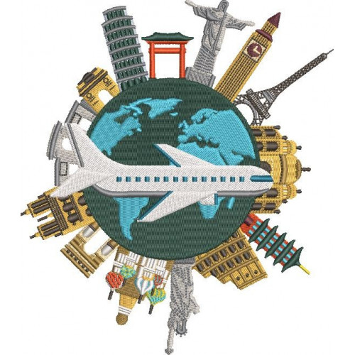 Travel & Tourism Machine Embroidery Patterns
