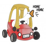 Honking Goose Joyride Embroidery Design