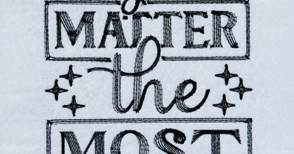 You Matter The Most Quote Embroidery Design
