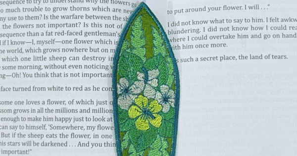 Surf Board ITH Bookmark Embroidery Design - Instant Download