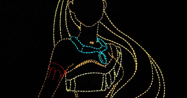 Warrior Princess Embroidery Design - Instant Download