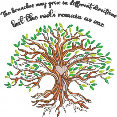 Family Tree Embroidery