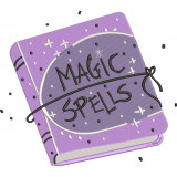 Magic Spells Book Embroidery Design