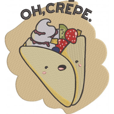Tacosaurus Food Pun Embroidery Design