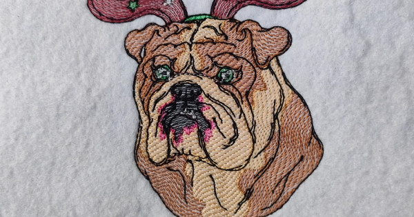 Merry Dogmas Embroidery Design