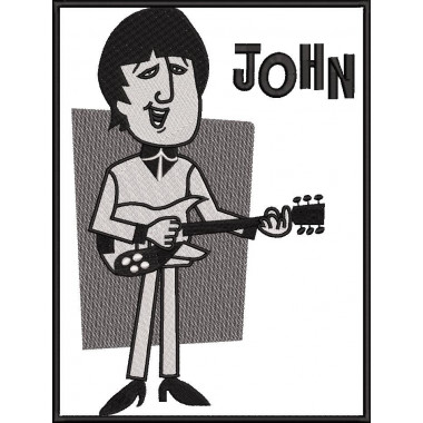 The Beatles Paul Embroidery Design