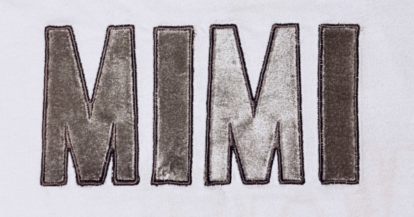 Mimi Applique Embroidery Design Embroidery Design - Instant Download