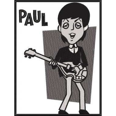 The Beatles Paul Embroidery Design