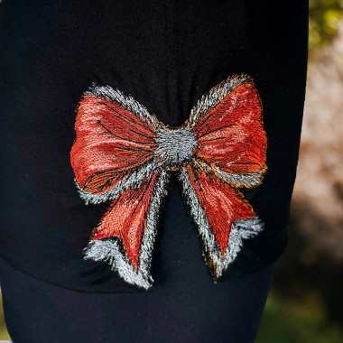 Elf Bow Embroidery Design