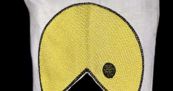 Split Pac Man Embroidery Design