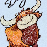 Funny Yak Saying Embroidery Design