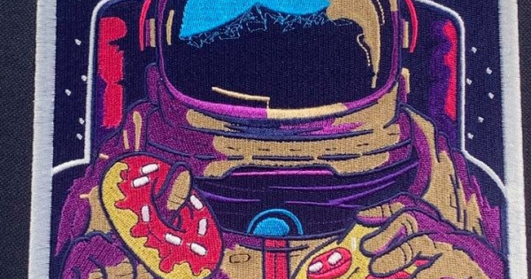 Astronaut Machine Embroidery Design