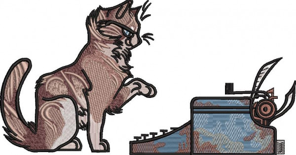 Cat With Typewriter