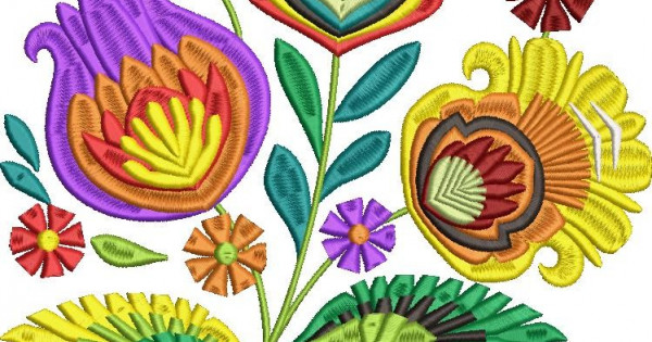 Polish Folk Flowers