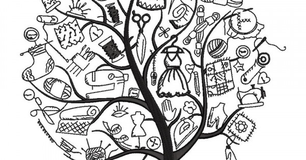Sewing Tree Design