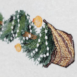 Twisted Christmas Tree Embroidery Design - Instant Download