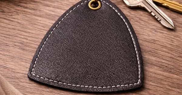 Blank Rounded Triangle Key Fob Embroidery Design - Instant Download