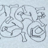 Happy Dog Quilting Pattern Embroidery Design - Instant Download