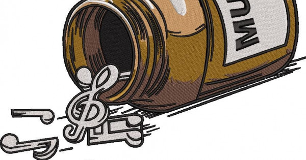 Music Pills Jar
