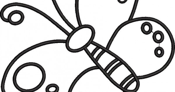 Butterfly Logo Embroidery Pattern