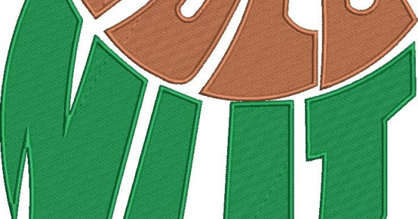 Coconut Word Art Embroidery Pattern