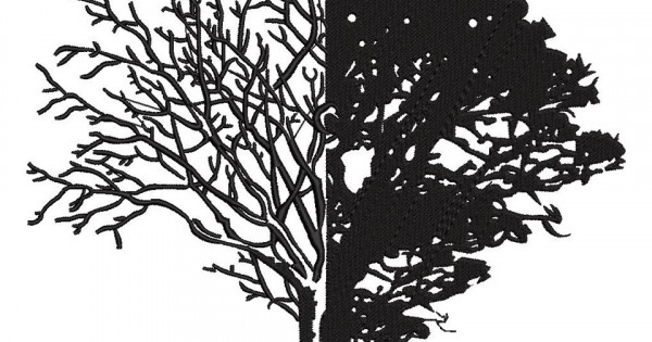 Life And Death Embroidery Design